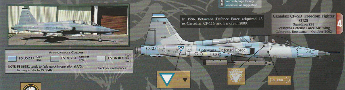 Botswana CF-5D (Twin seat, Canadian built Freedom Fighter) - Africa GB ...